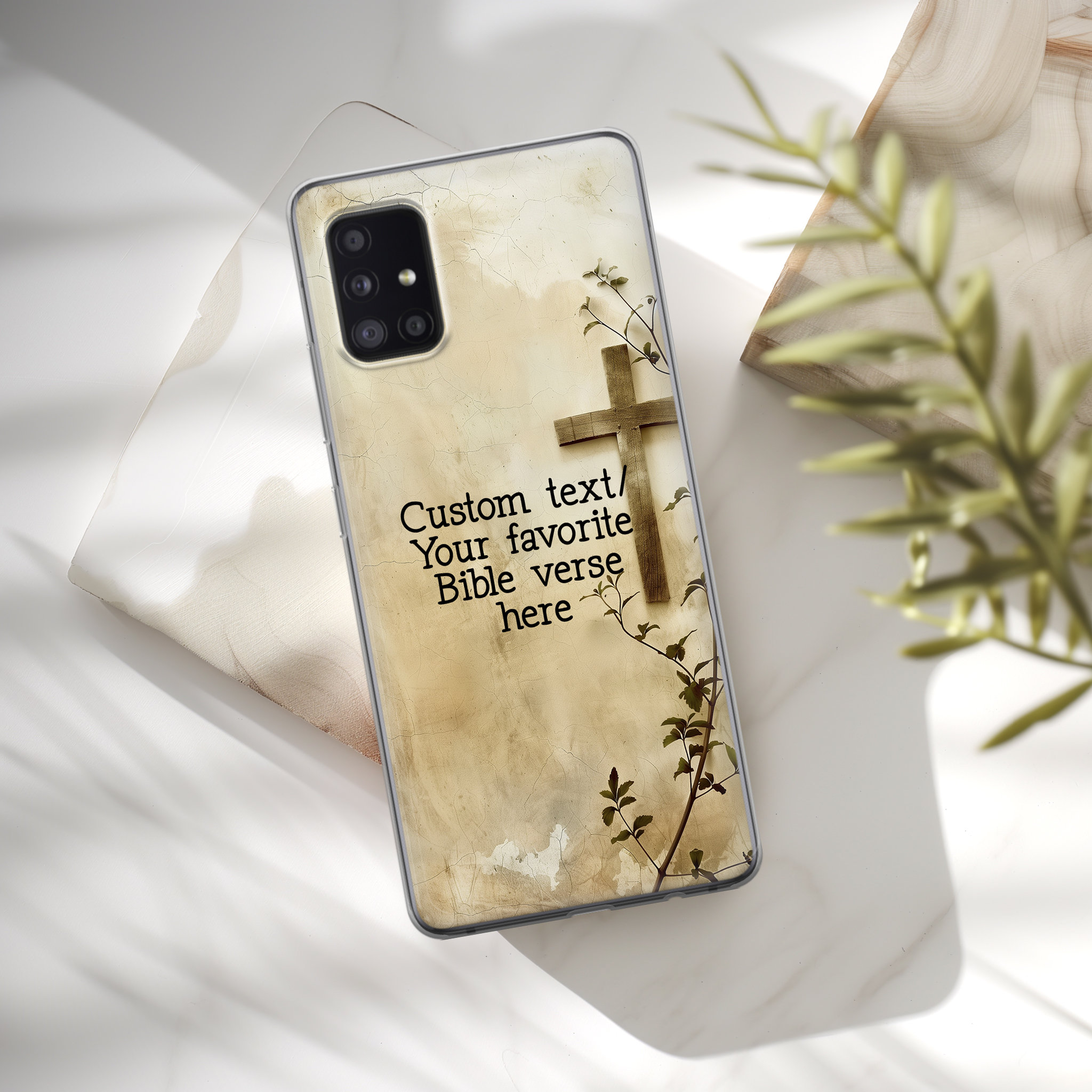 Custom Bible Verse Phone Case Christian Cover Fit for Samsung S24 S23 ...