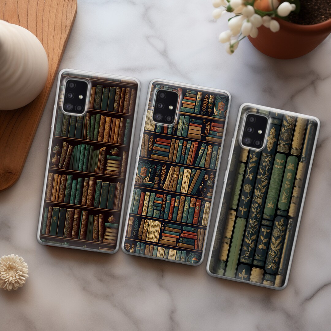 Book Phone Case Retro Bookish Cover Fit for Samsung S25 S24 S23 S22 FE ...