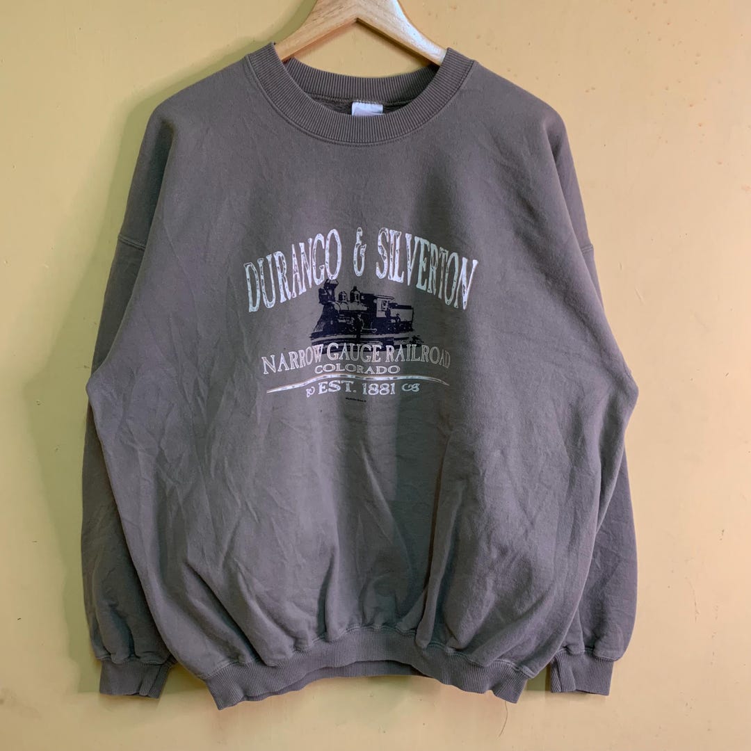 Vintage Durango & Silverton Narrow Gauge Railroad Train Sweatshirt ...