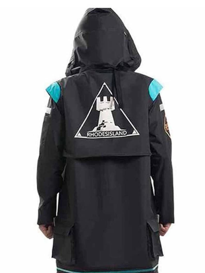 Arknights Cosplay Costume Rhodes Island Doctor Coat With Hood Perfect