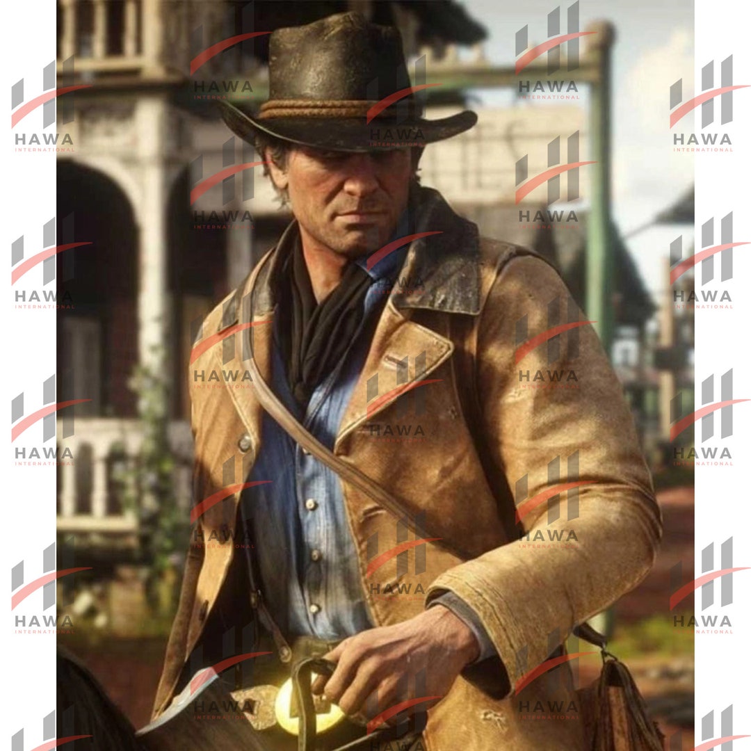 Red Redemption 2 Leather Coat Jacket Dead Arthur Morgan Brown - Etsy