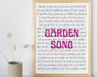 Phoebe Bridgers Garden Song Poster - Etsy