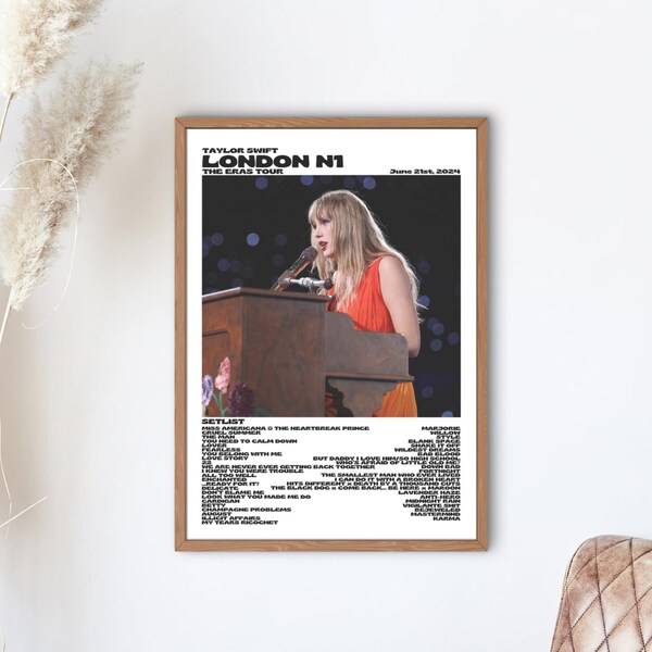 Eras Tour London N1 Poster - Etsy