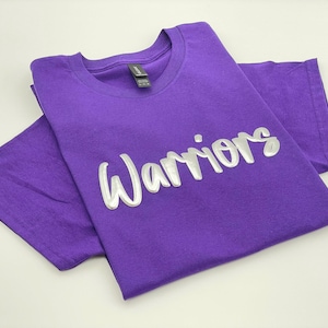 Custom Puff Print Team Name T-shirt, Personalized Puff Writing for ...