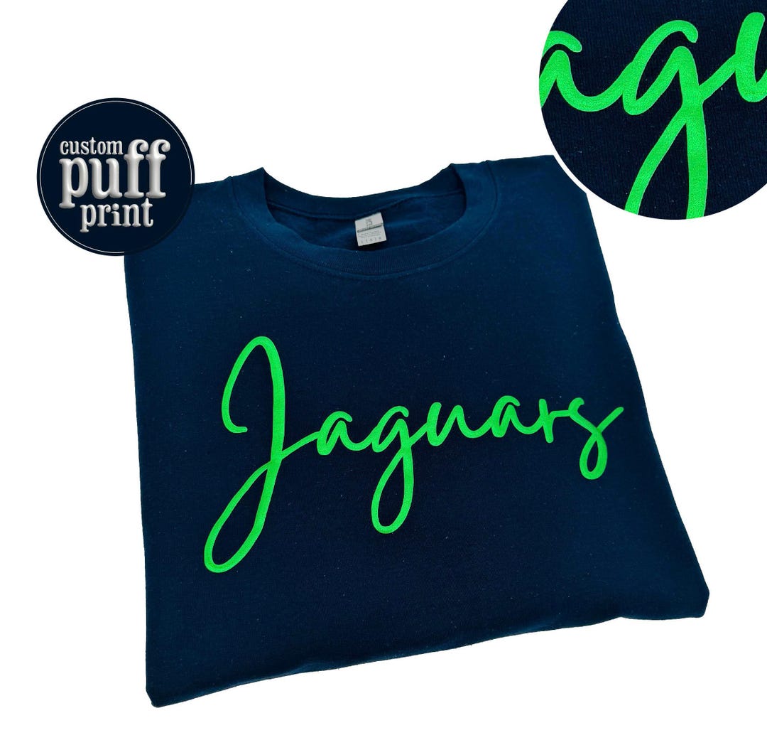 Custom Puff Print Team Name Sweatshirt, Custom School Mascot Sweatshirt ...
