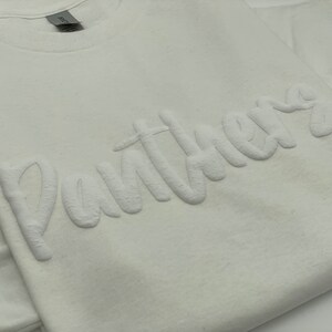 Custom Puff Print Team Name T-shirt, Personalized Puff Writing for ...