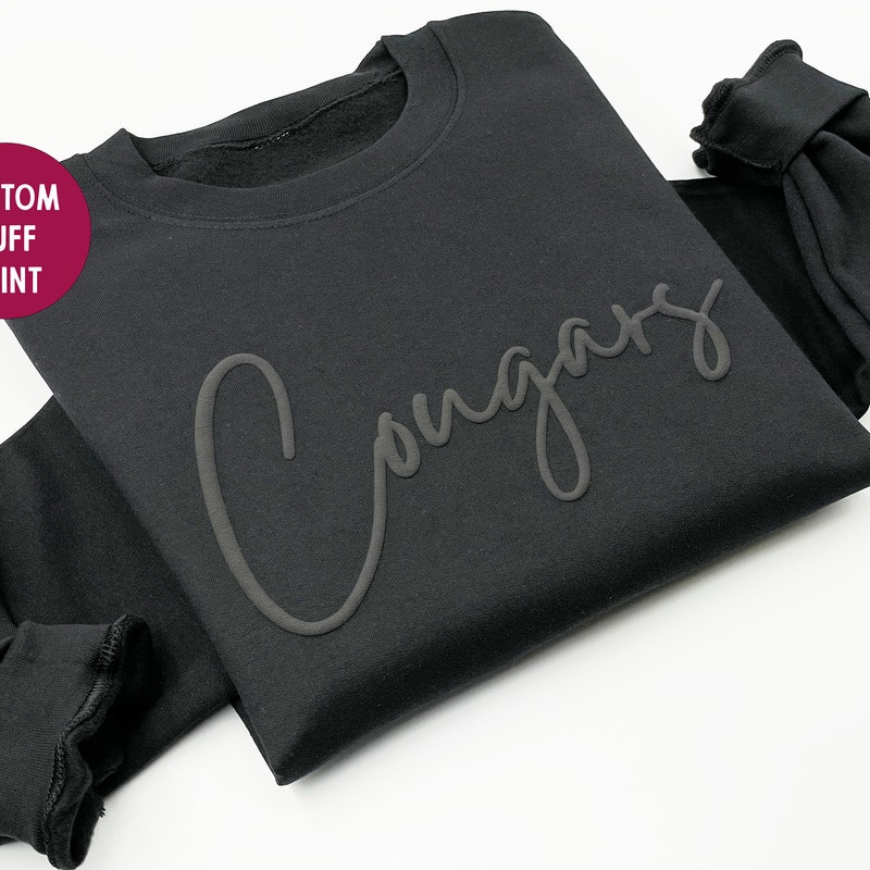 Puff Letter Sweatshirt - Etsy