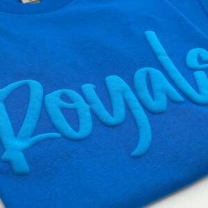 Custom Puff Print Team Name T-shirt, Personalized Puff Writing for ...