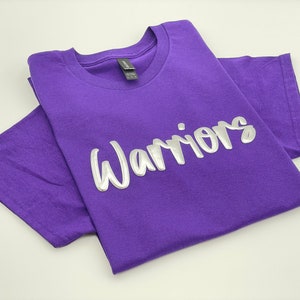 Custom Puff Print Team Name T-shirt, Personalized Puff Writing for ...