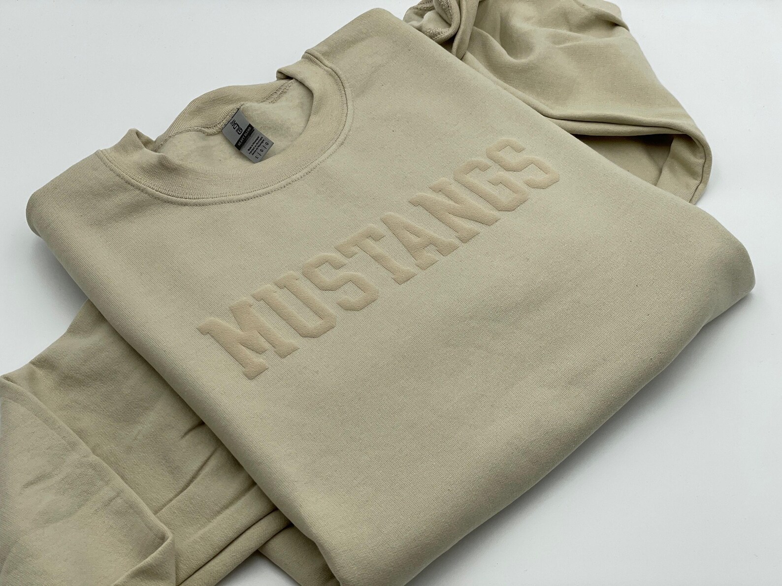 Custom Puff Print Team Name Sweatshirt, Custom Embossed Mascot ...