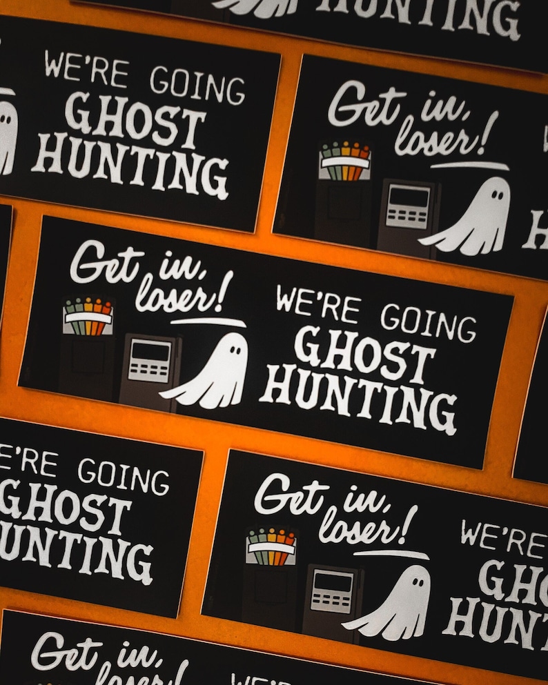 Ghost Hunting - Bumper Sticker - Halloween - Paranormal Investigator ...