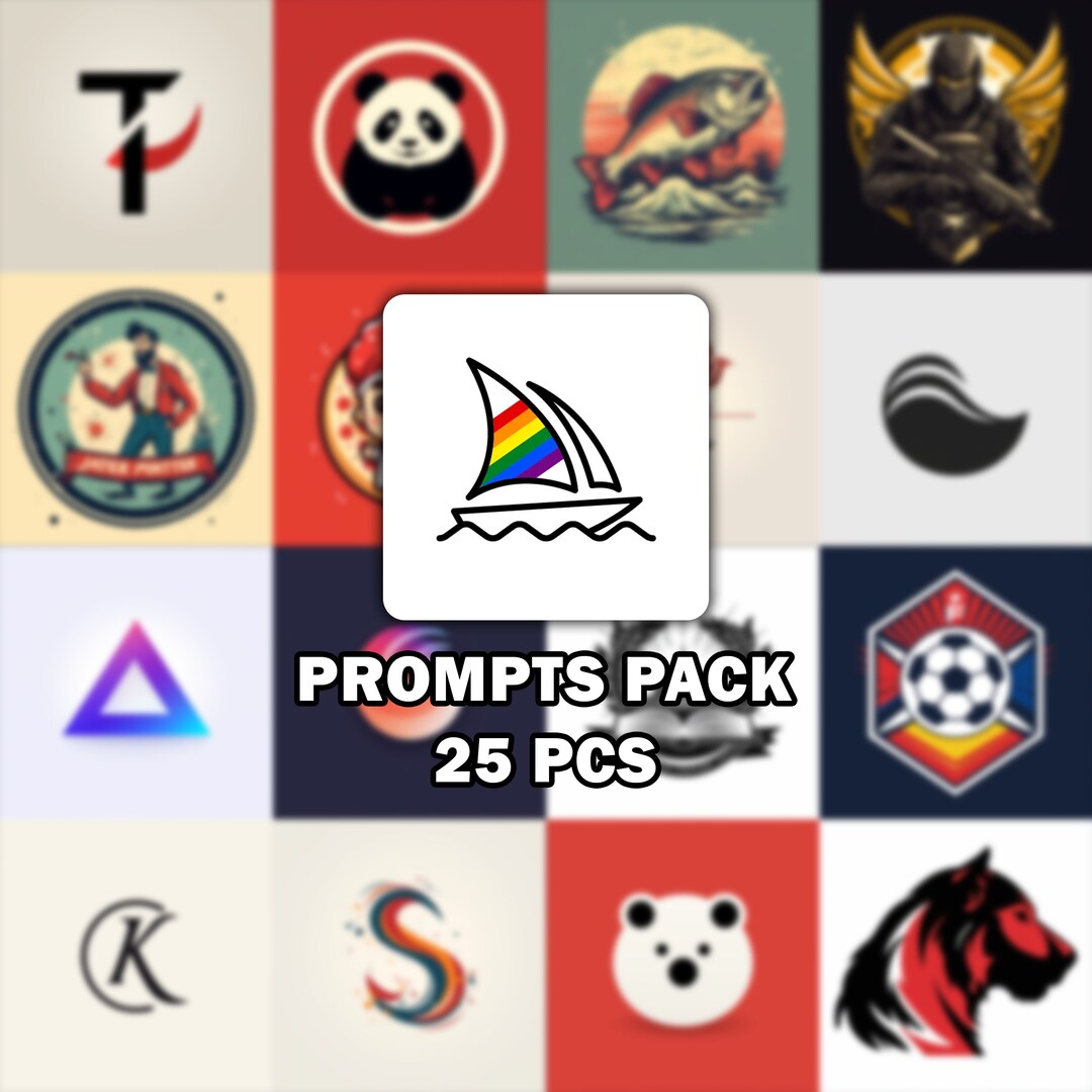 Midjourney Logo Prompt Pack [25 PCS] - Etsy