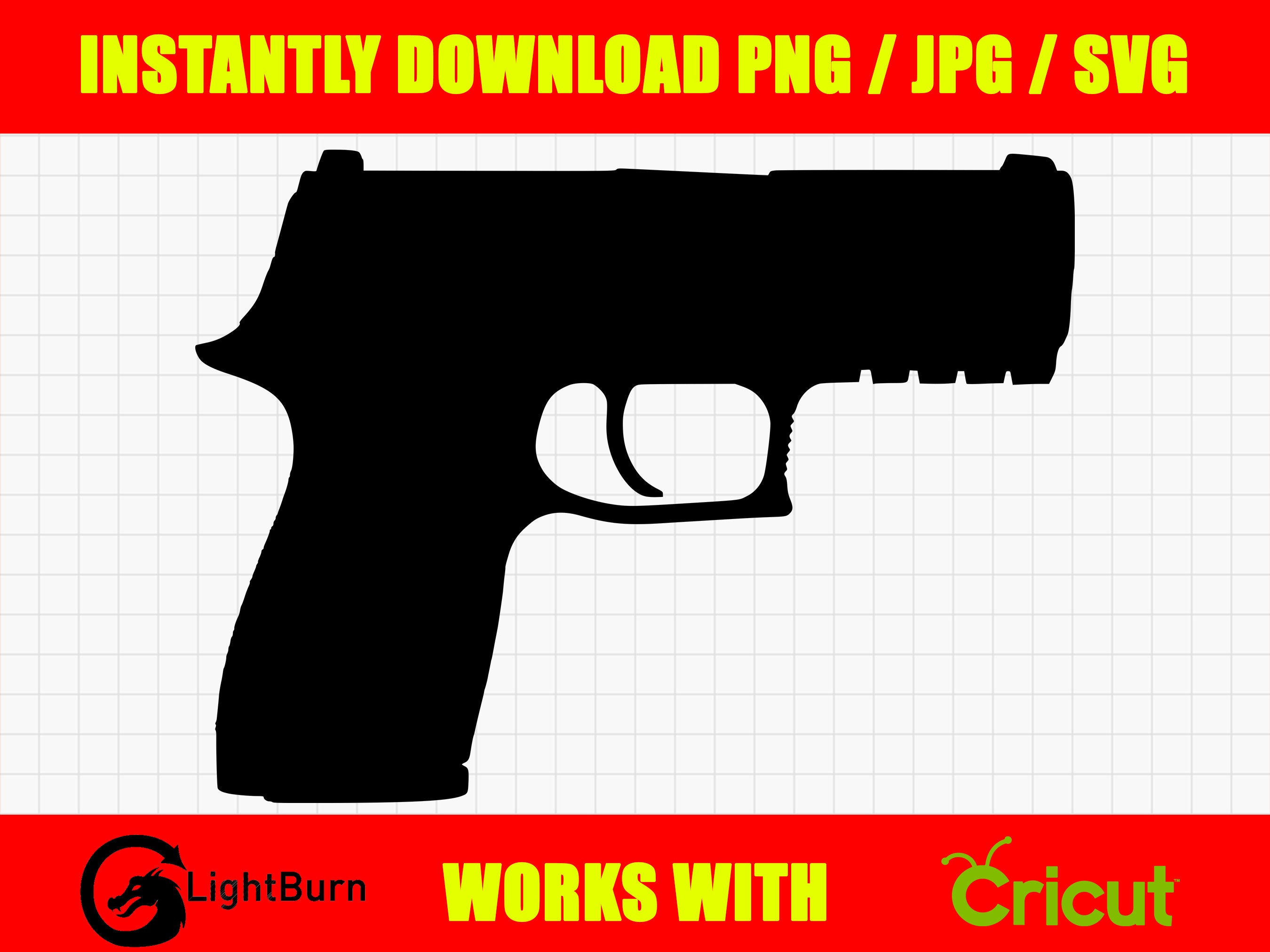 Sig Sauer P320 Pistol Silhouette Digital Download PNG / JPG / SVG - Etsy