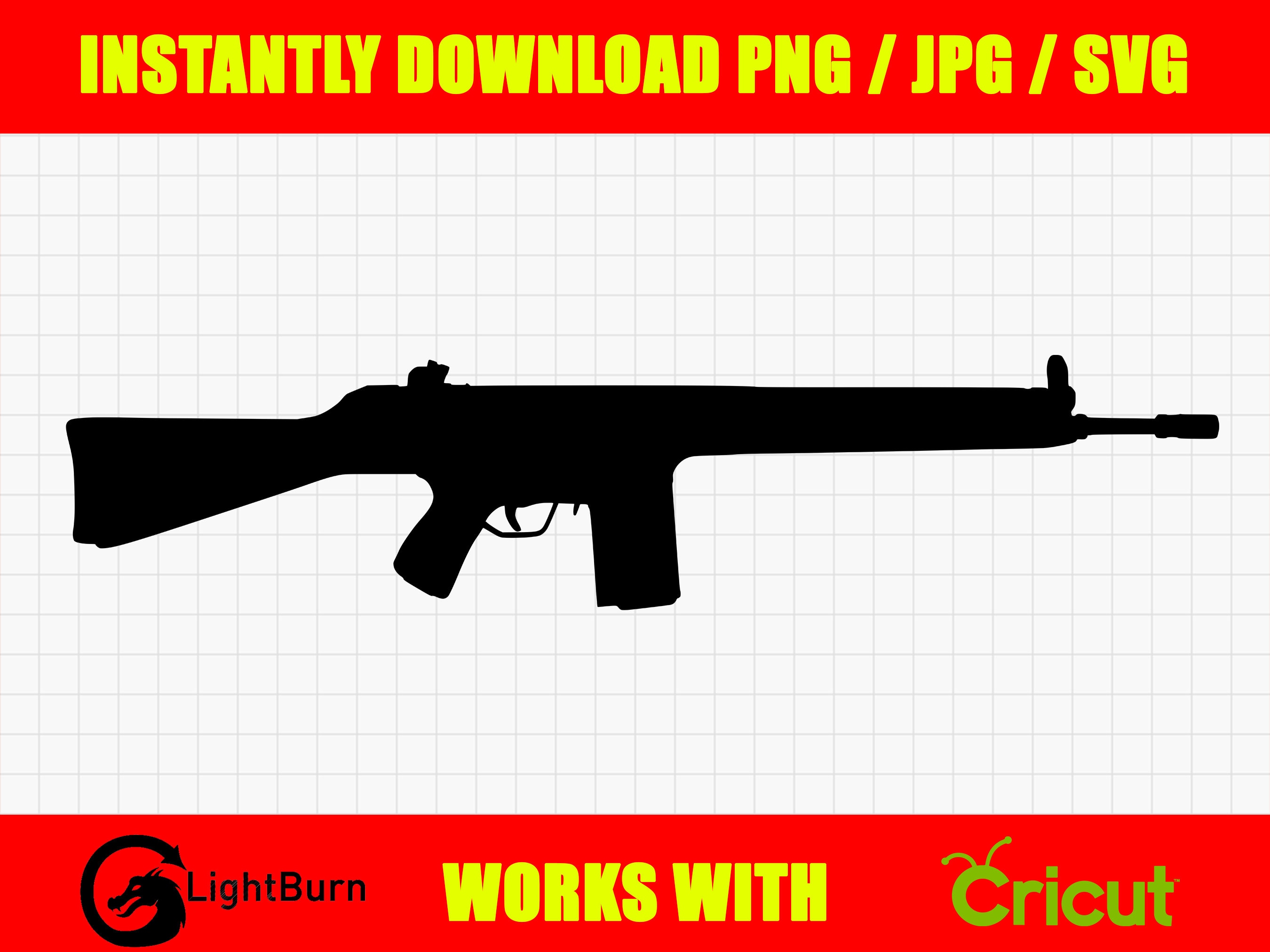 HK G3 Military Rifle Silhouette Digital Download Svg / Png / Jpg - Etsy