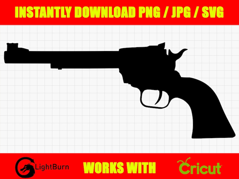 Heritage Rough Rider Revolver 22lr Pistol Silhouette Digital Download ...