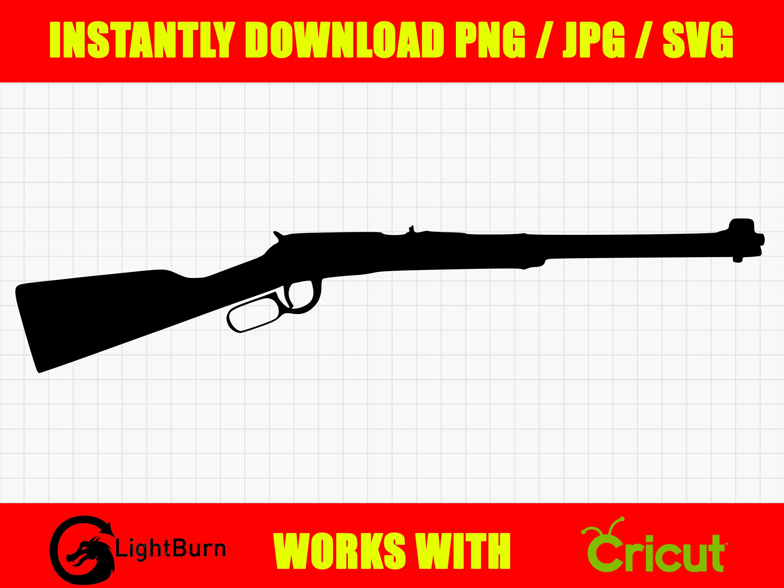 Henry 22lr Lever Action Rifle Silhouette Digital Download PNG / JPG ...