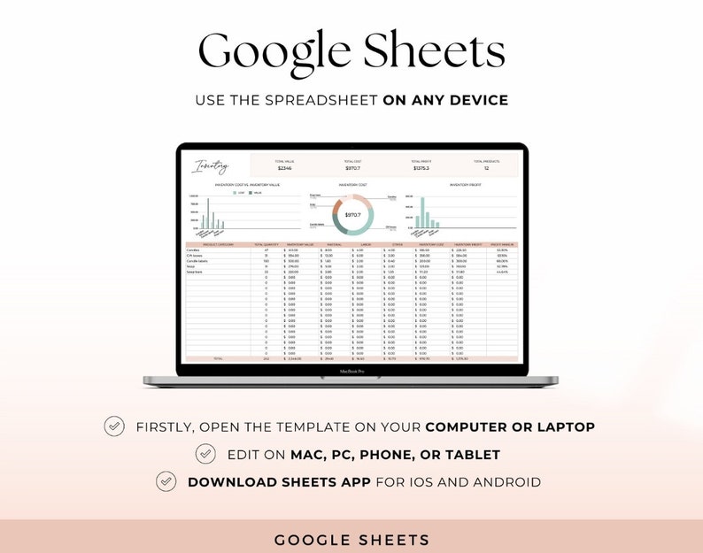 Inventory Tracker Spreadsheet Inventory Management Inventory Sheet ...