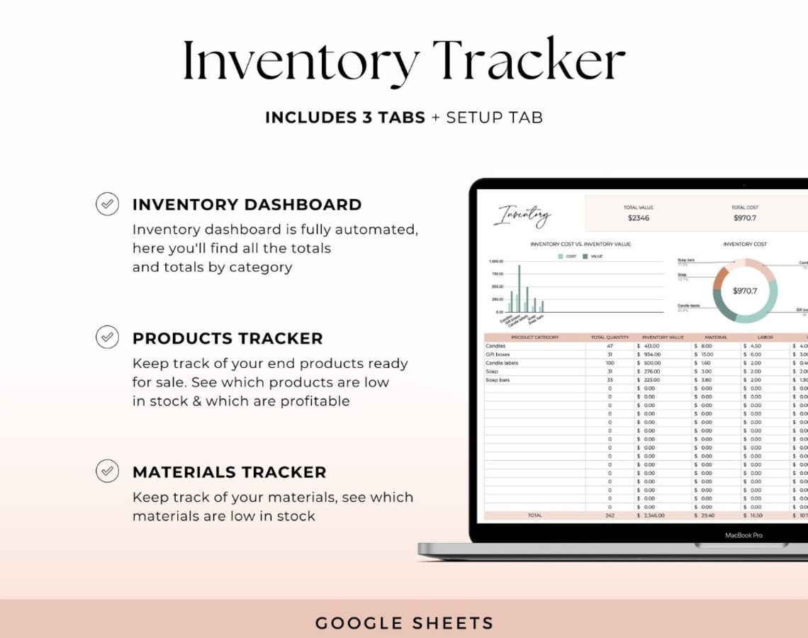 Inventory Tracker Spreadsheet Inventory Management Inventory Sheet ...