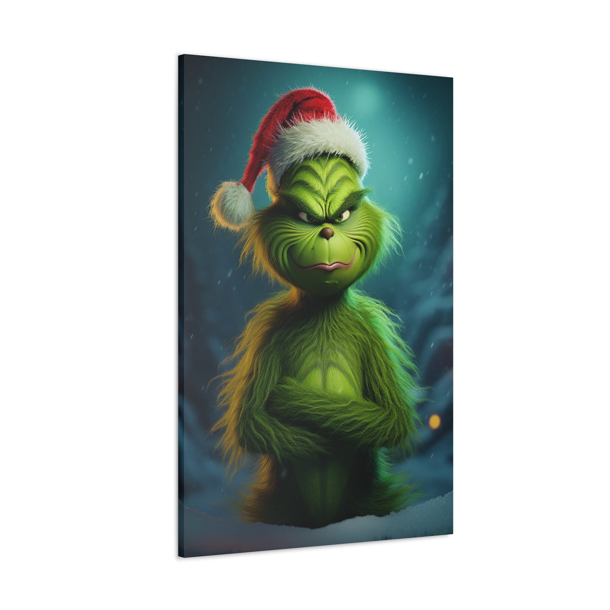 The Grinch Canvas Print Wall Decor Art Grinch Aesthetic Christmas ...