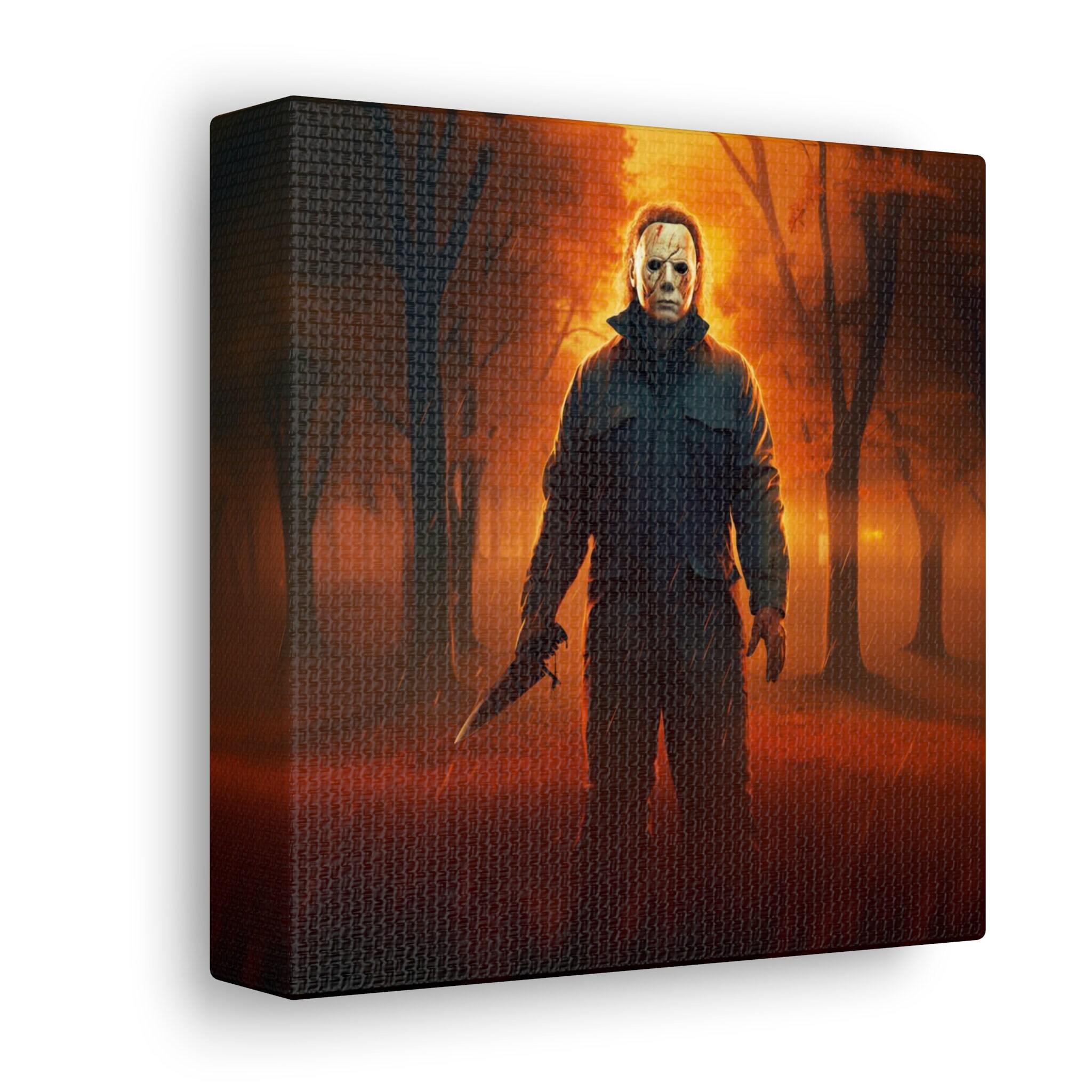 Halloween Wall Art Michael Myers Holding a Large Knife - Etsy