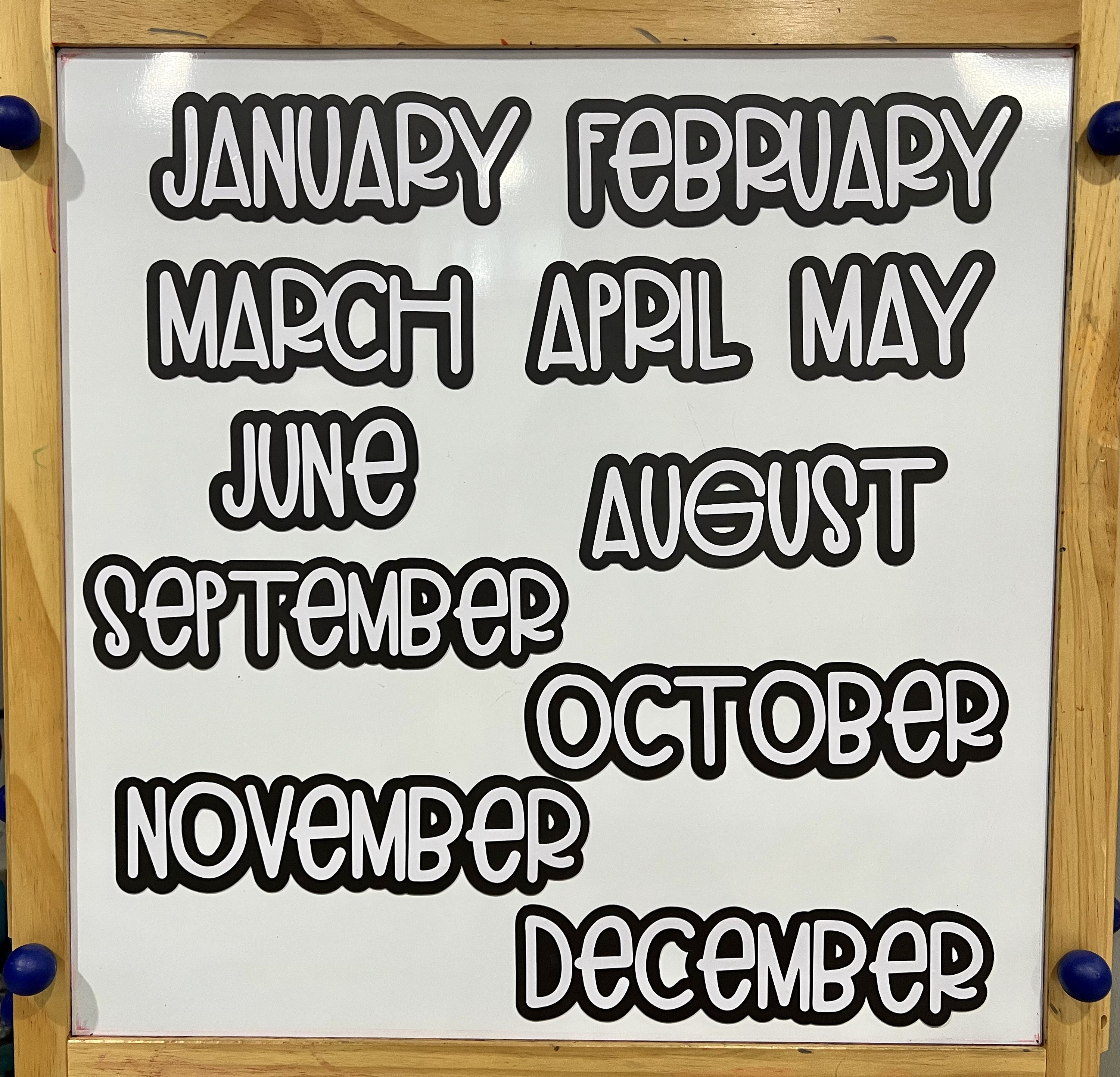 Whiteboard Magnet Calendar Full Three Year Magnet Calendar - Etsy