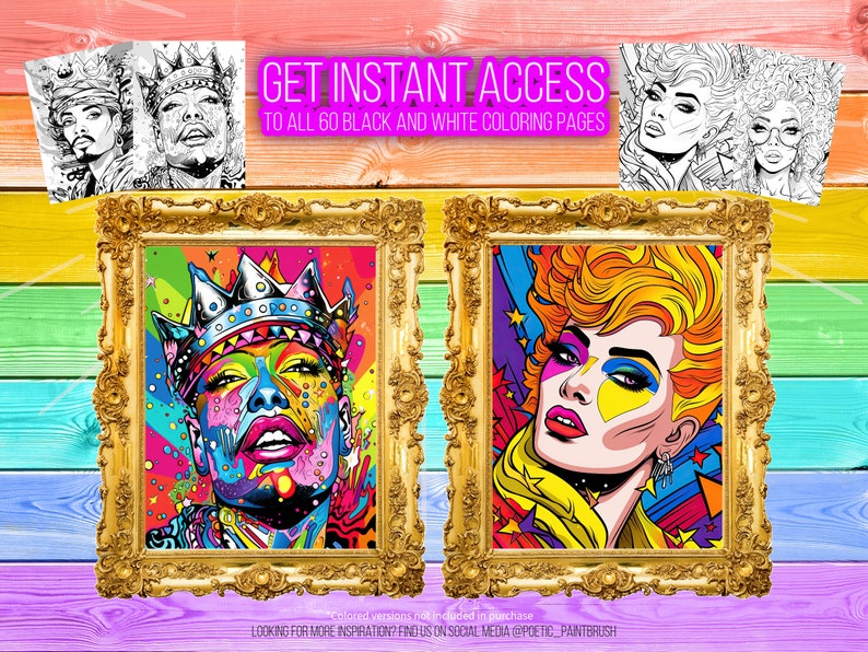 Chroma Couture: Colorful Kings & Queens of Drag - Etsy