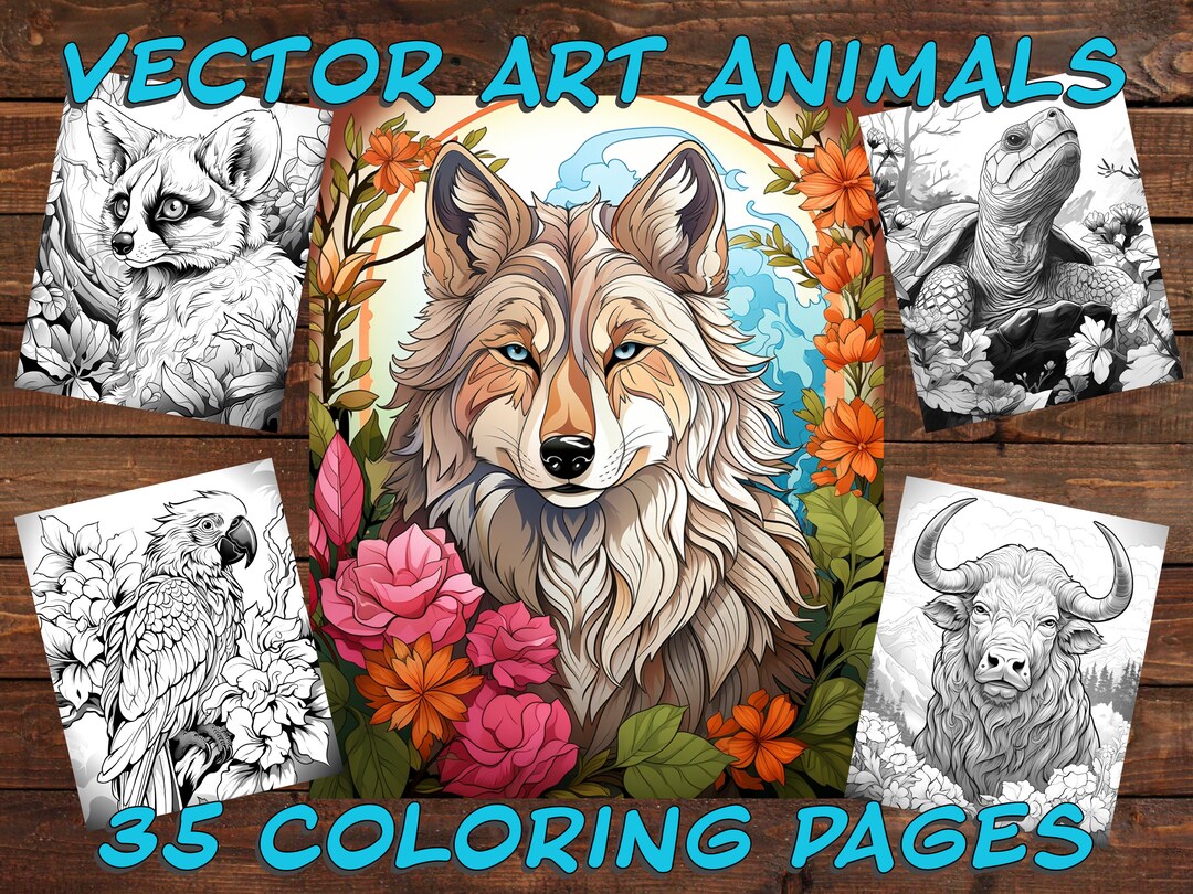 Wonders of the Wild: A Coloring Book of the Animal Kingdom - Etsy