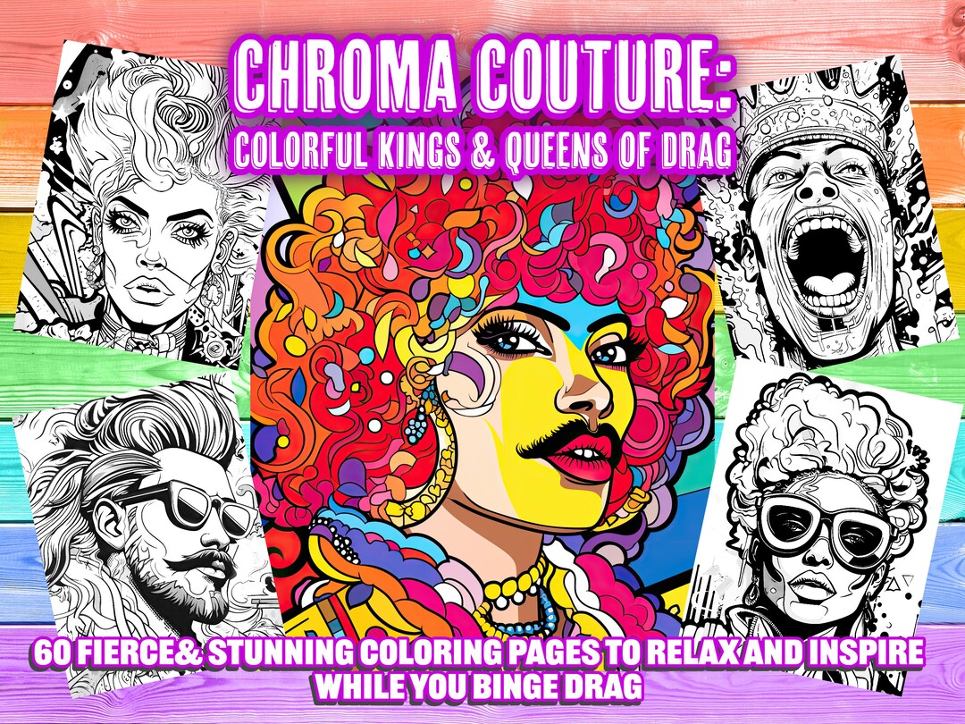 Chroma Couture: Colorful Kings & Queens of Drag - Etsy