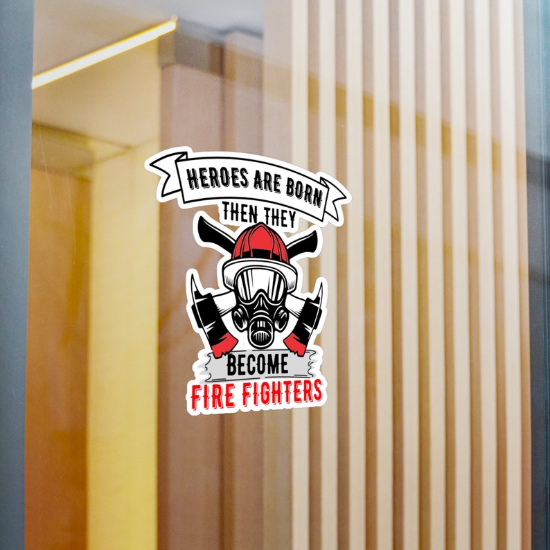 Firefighters Are Heroes Vinyl Decal - Etsy