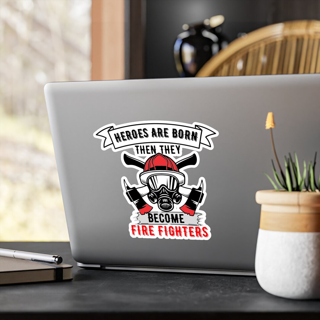 Firefighters Are Heroes Vinyl Decal - Etsy