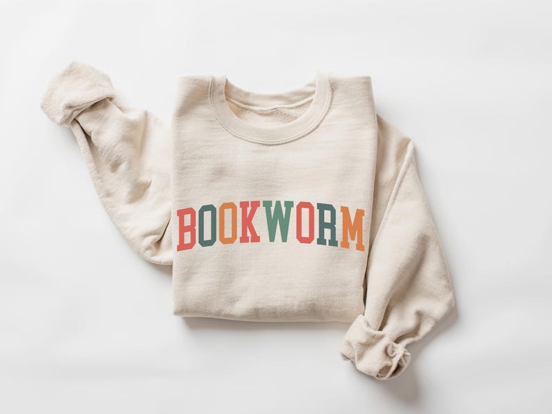 Minimalist Bookworm Sweatshirt, Book Lover Tshirt, Book Worm Gift ...