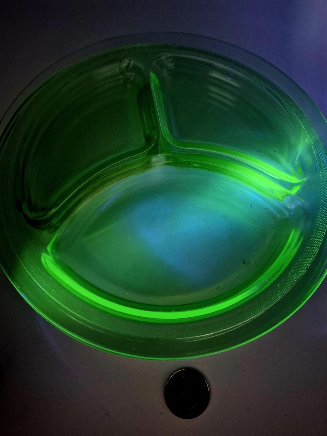 Set of Uranium Plates for Chinese Fondue - Etsy