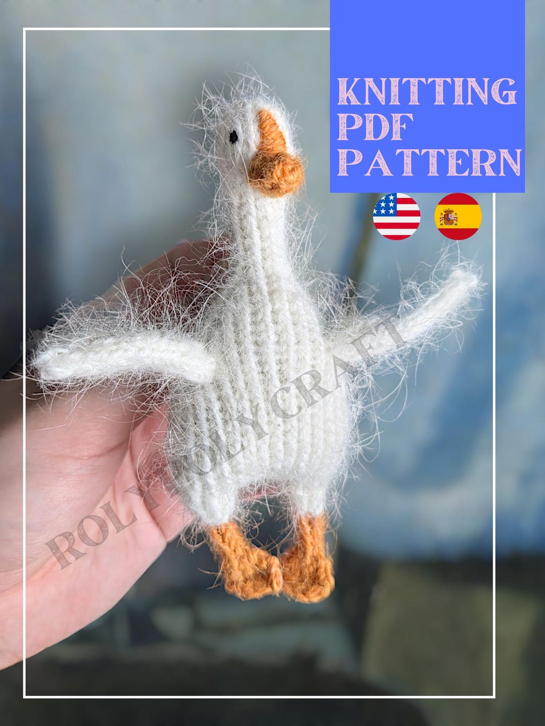 Cute Geese | Knitted Keychain | Goose | Tiny Goose | in the Round ...