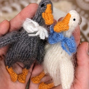 Cute Geese | Knitted Keychain | Goose | Tiny Goose | in the Round ...