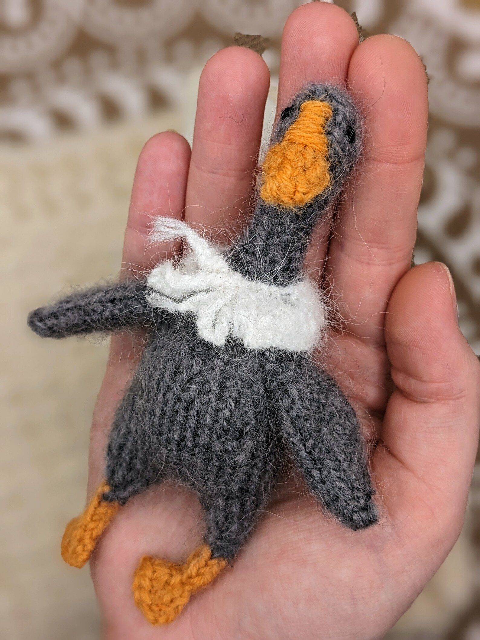 Cute Geese Keyring Knitted Keychain Goose - Etsy