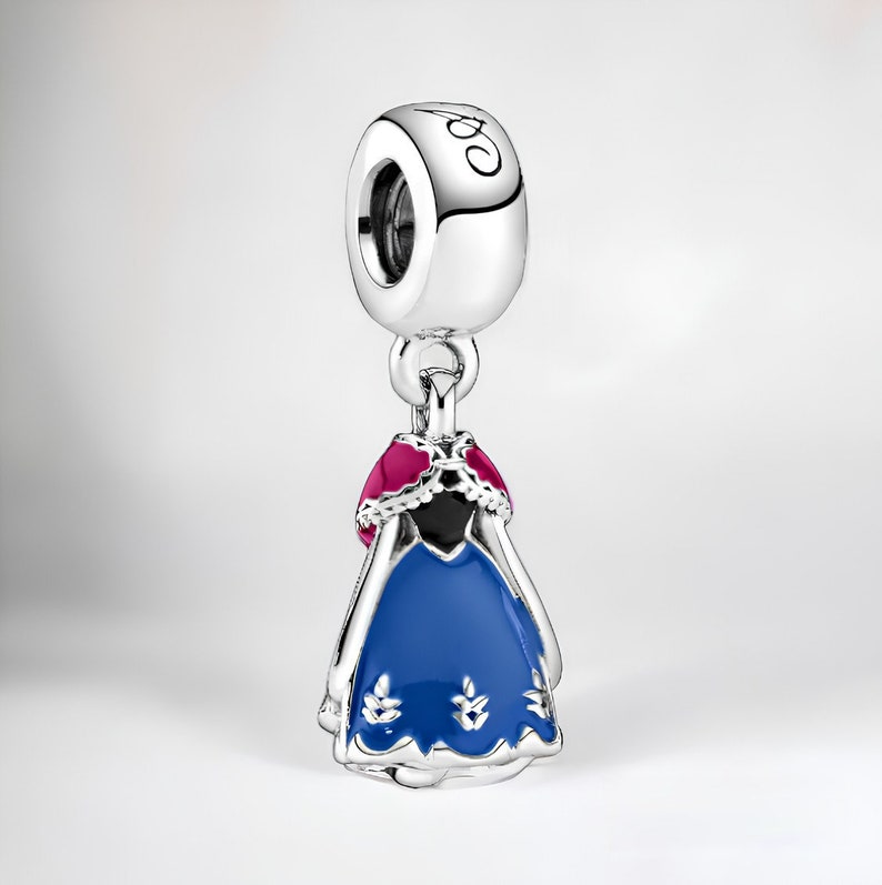 Dress Charm Anna frozen S925 Silver - Etsy