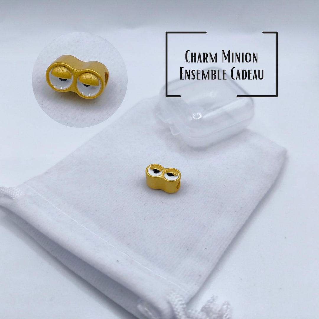 Charm Minions Eyes / Set / Lot / Charm With Protective Box and Velvet ...