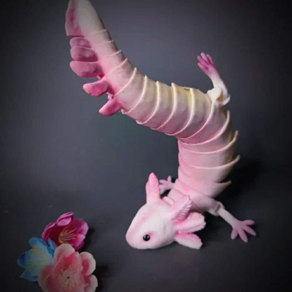Axolotl Stl 3D Model for Print - Etsy