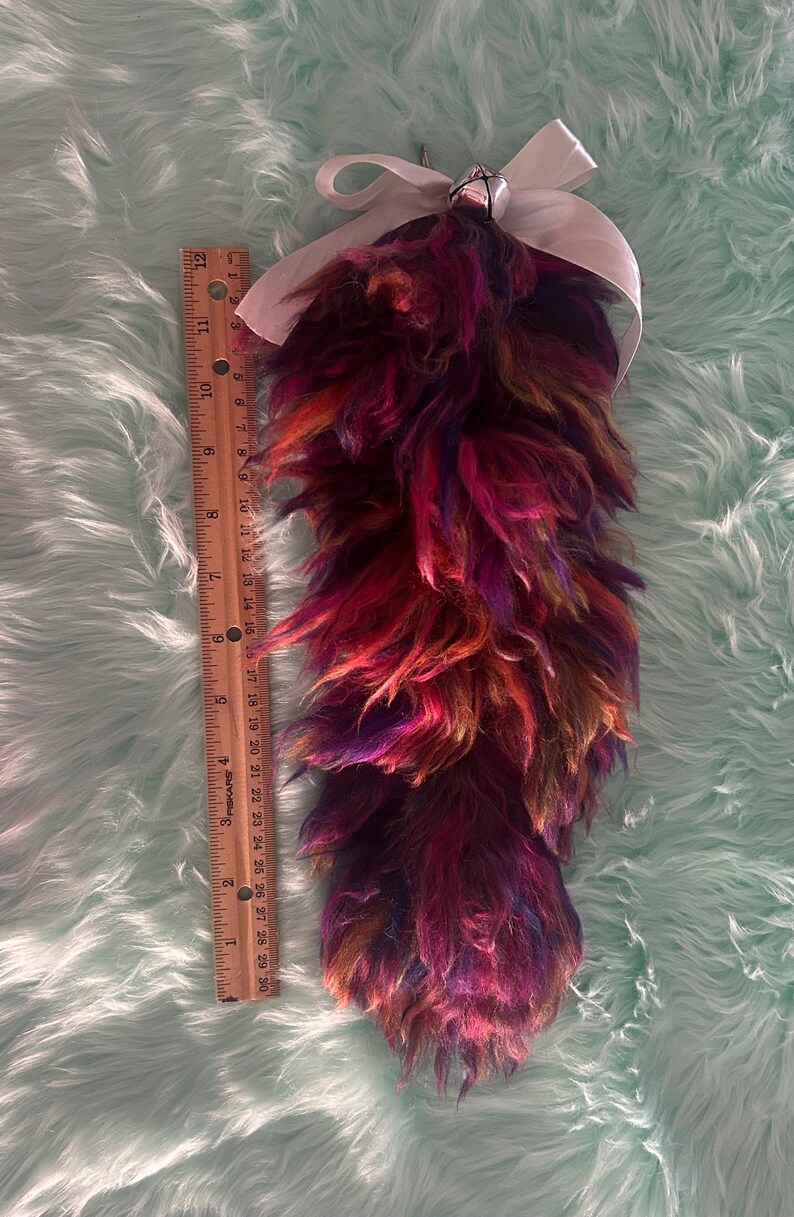 Rainbow Yarn Wolf Tail! - Etsy