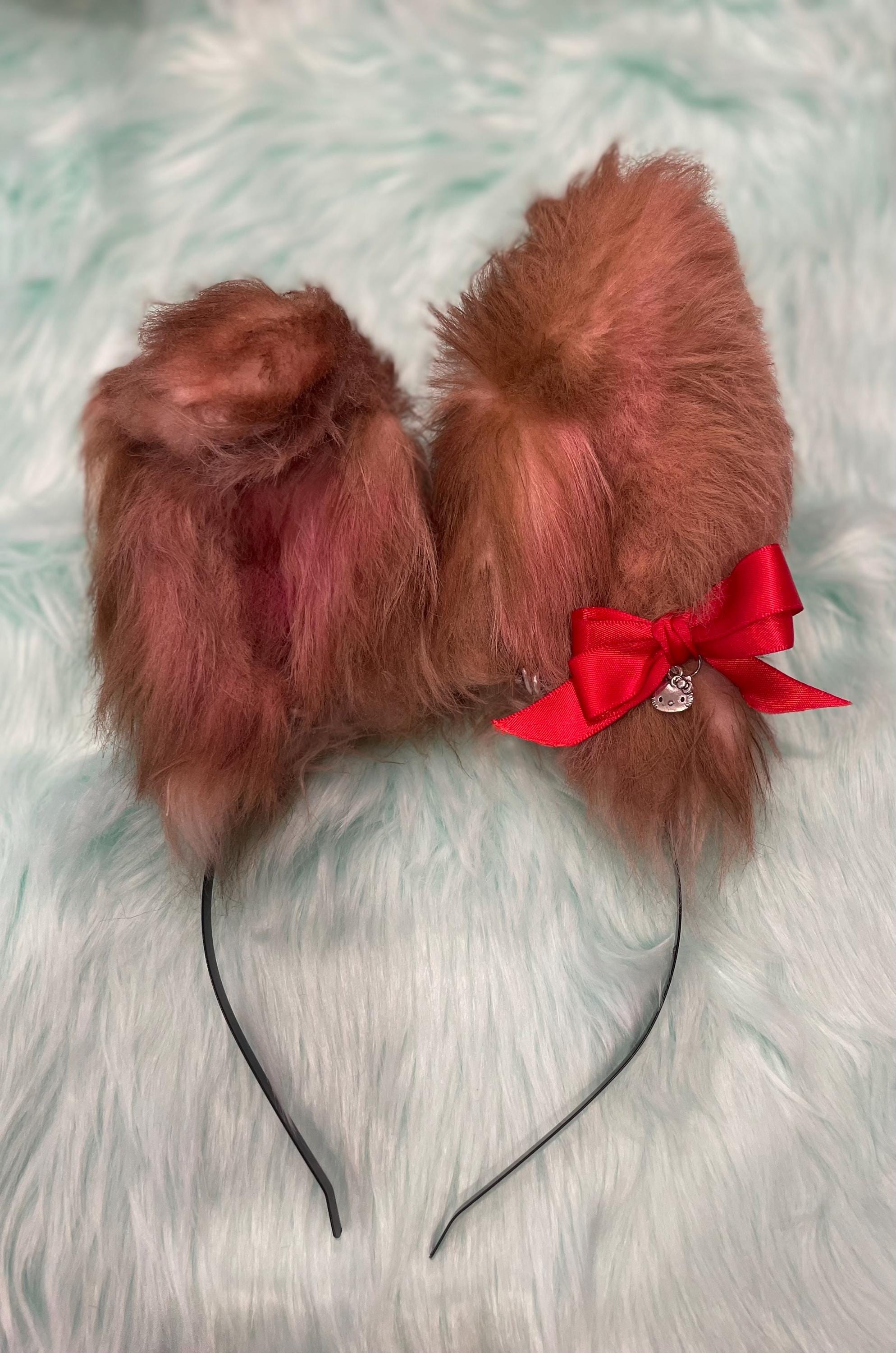 Brown Bunny Ears // Realistic Faux Ears for Cosplay - Etsy