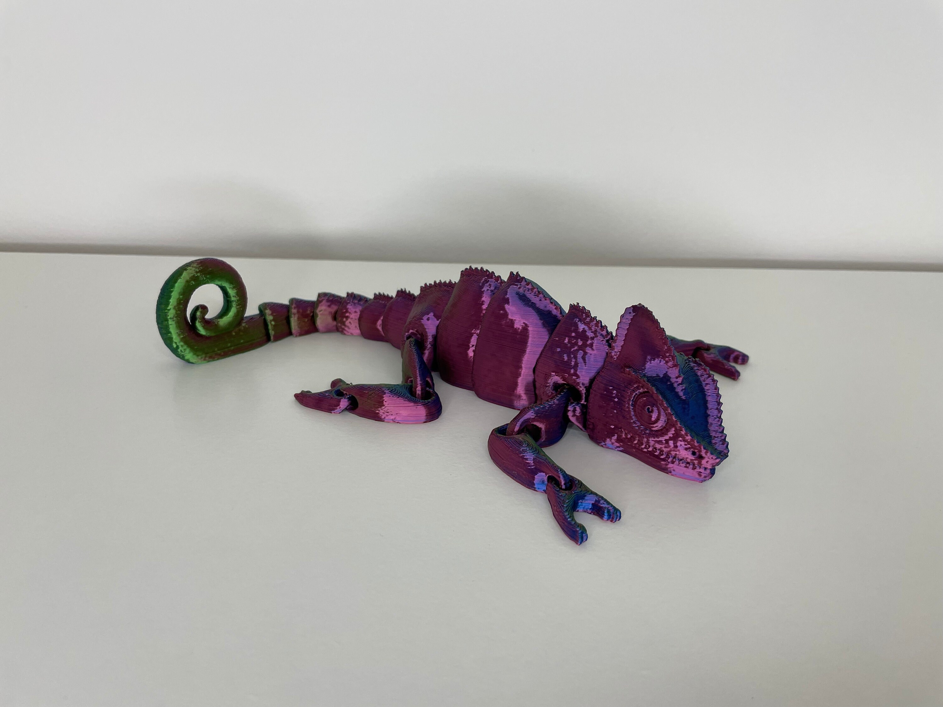 Chameleon 3D Printed Toy 3D Model Hand Made Ornament - Etsy