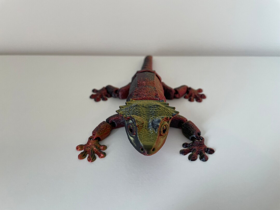 Crested Gecko Fidget Toy 3d Model Gecko Toy 3d Printed - Etsy