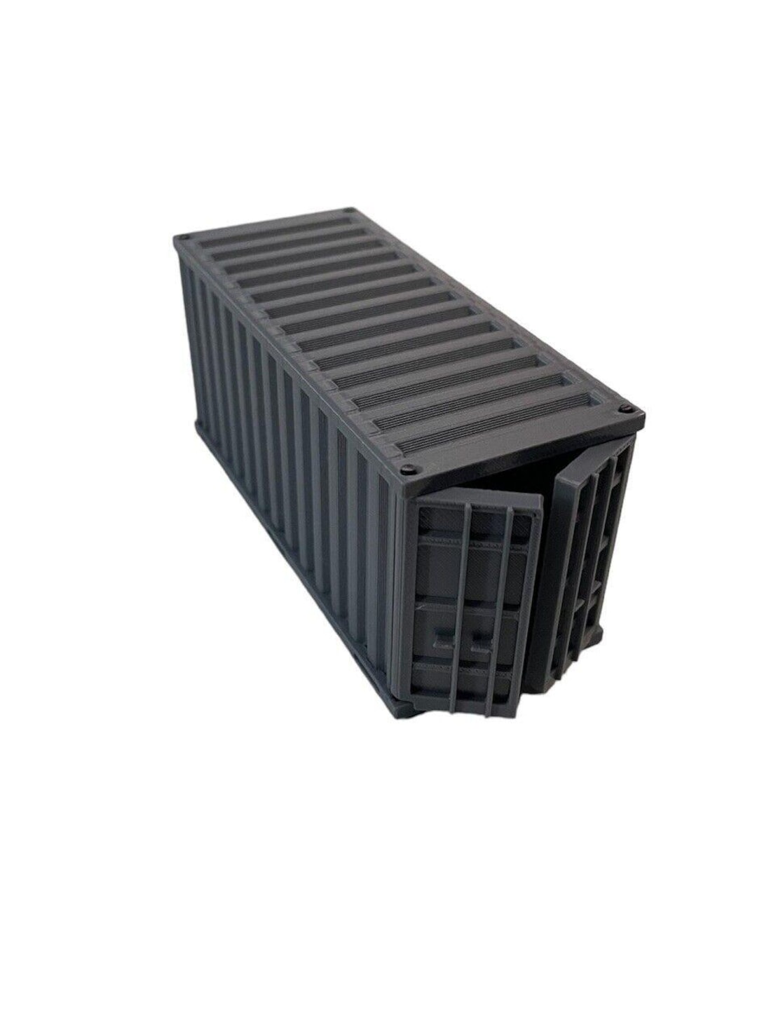 1:64 Scale Grey Shipping Container Diorama Accessory Display for Die ...