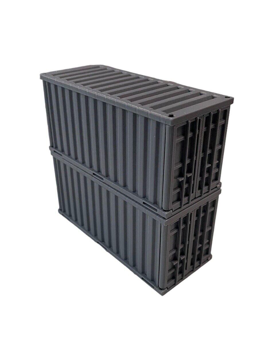 1:64 Scale Grey Shipping Container Diorama Accessory Display for Die ...