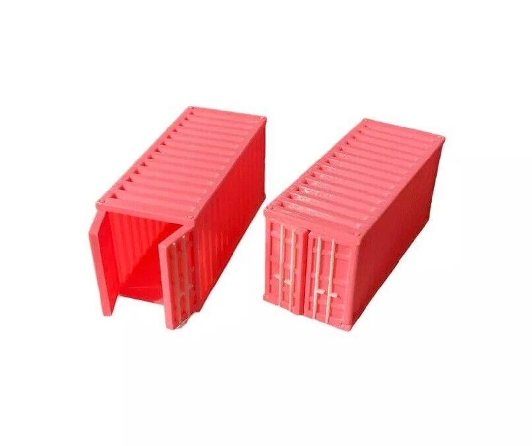 1:64 Scale Pink Shipping Container for Die Cast Diorama Accessory ...