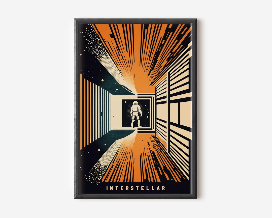 Interstellar Inspired Poster - Tesseract Print for Christopher Nolan ...