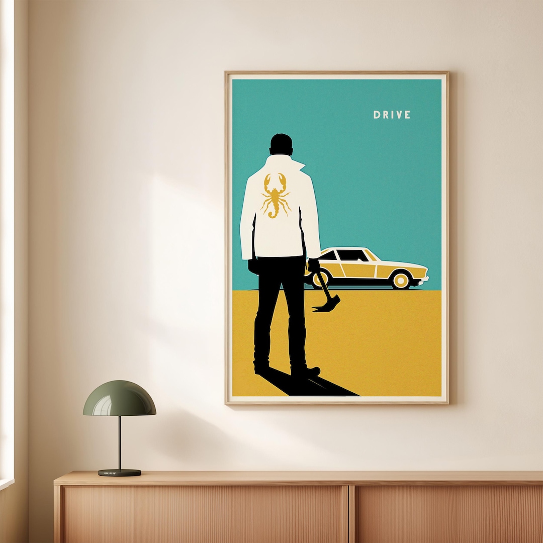 Drive Inspired Movie Poster, Minimalist Print for Home Theater Decor ...