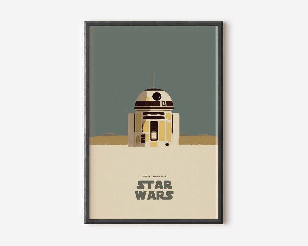 R2D2 Poster Instant Download R2D2 Star Wars Poster Minimalist Star Wars ...