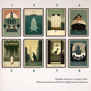 Choose Your Minimalist Movie Poster – Retro Wall Art for Home Theaters ...