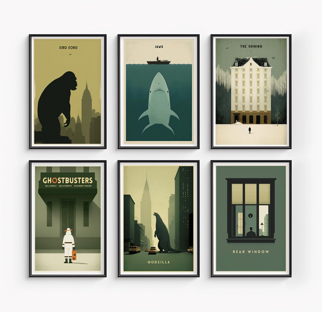 Pick Your Horror Movie Poster - Minimalist Printable Wall Art for ...